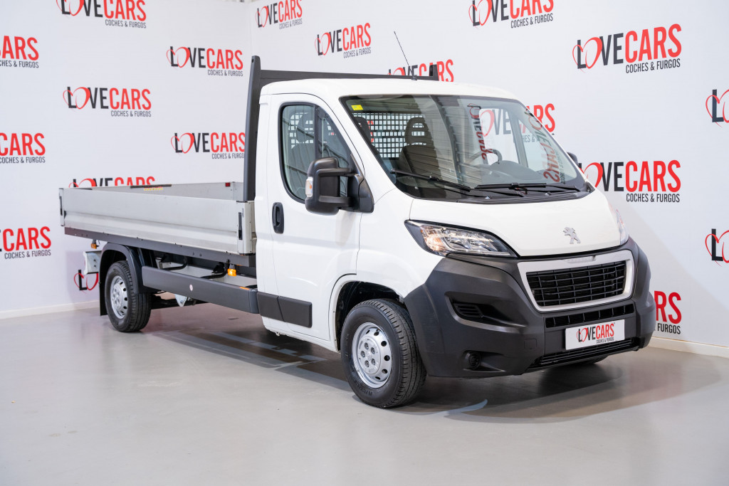 Comprar furgoneta seminueva: PEUGEOT BOXER BlueHDI CAMIÓN CAJA ABIERTA ...
